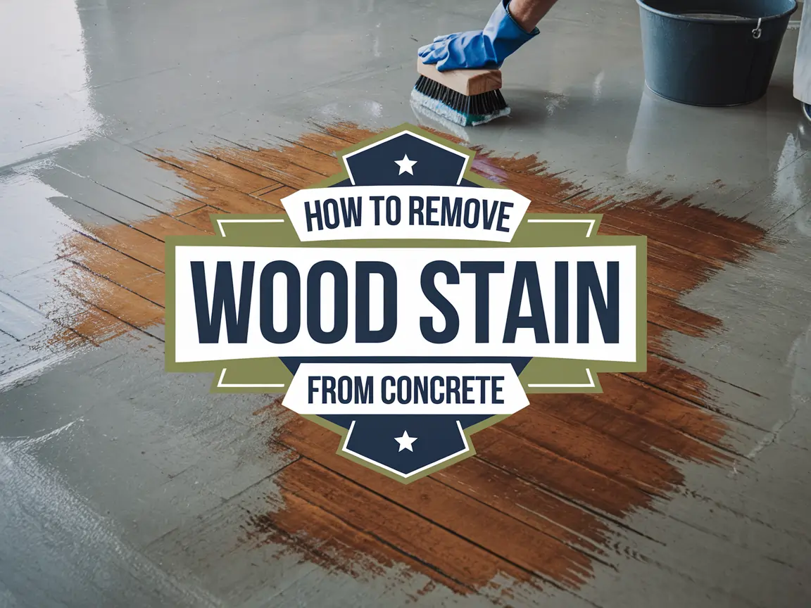 How to Remove Wood Stain from Concrete - Tips from Experts