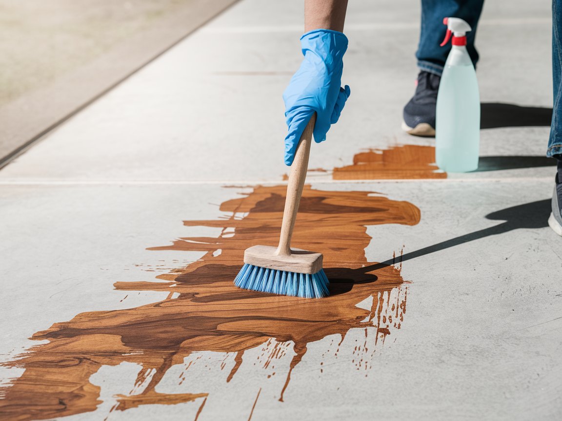 How to Remove Wood Stain from Concrete - Tips from Experts